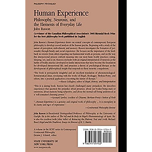 Human Experience: Philosophy, Neurosis, and the Elements of Everyday Life (Suny Series in Contemporary Continental Philosophy)