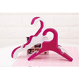20PCS Pet Clothes Rack Hangers Adorable Durable Functional Plastic Pet Costume Hangers Dogs Cats Small Baby Toddler Clothes Hangers for Home Pets Photo Studio Baby Photo Studio S/L Size (White)