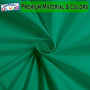 PARTY ULYJA Emerald Green 2 Pack Plastic Tablecloth Rectangle 54 x 108 Inches Disposable Dark Olive Green Sturdy Table Covers for Dining, Birthday, Wedding, Picnic, Event and Outdoor Use