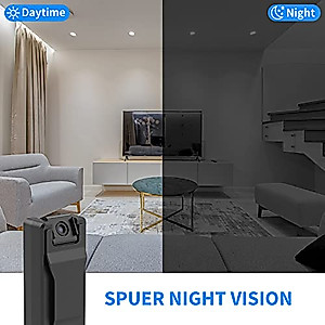 Crazytree Small Wireless WiFi Portable Camera, Security Body Cameras 1080P HD with 180° Pivoting Wide Angle Lens Remote Phone APP Room Pet Camera