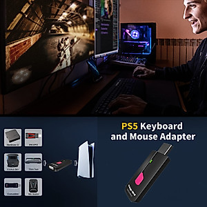 Beloader PS5 Keyboard and Mouse Adapter ,PS5 Beloader Compatibility XIM APEX, Cronus Zen,ReaSnow S1,Titan Two, Cronus Max to Enjoy PS5 Games.