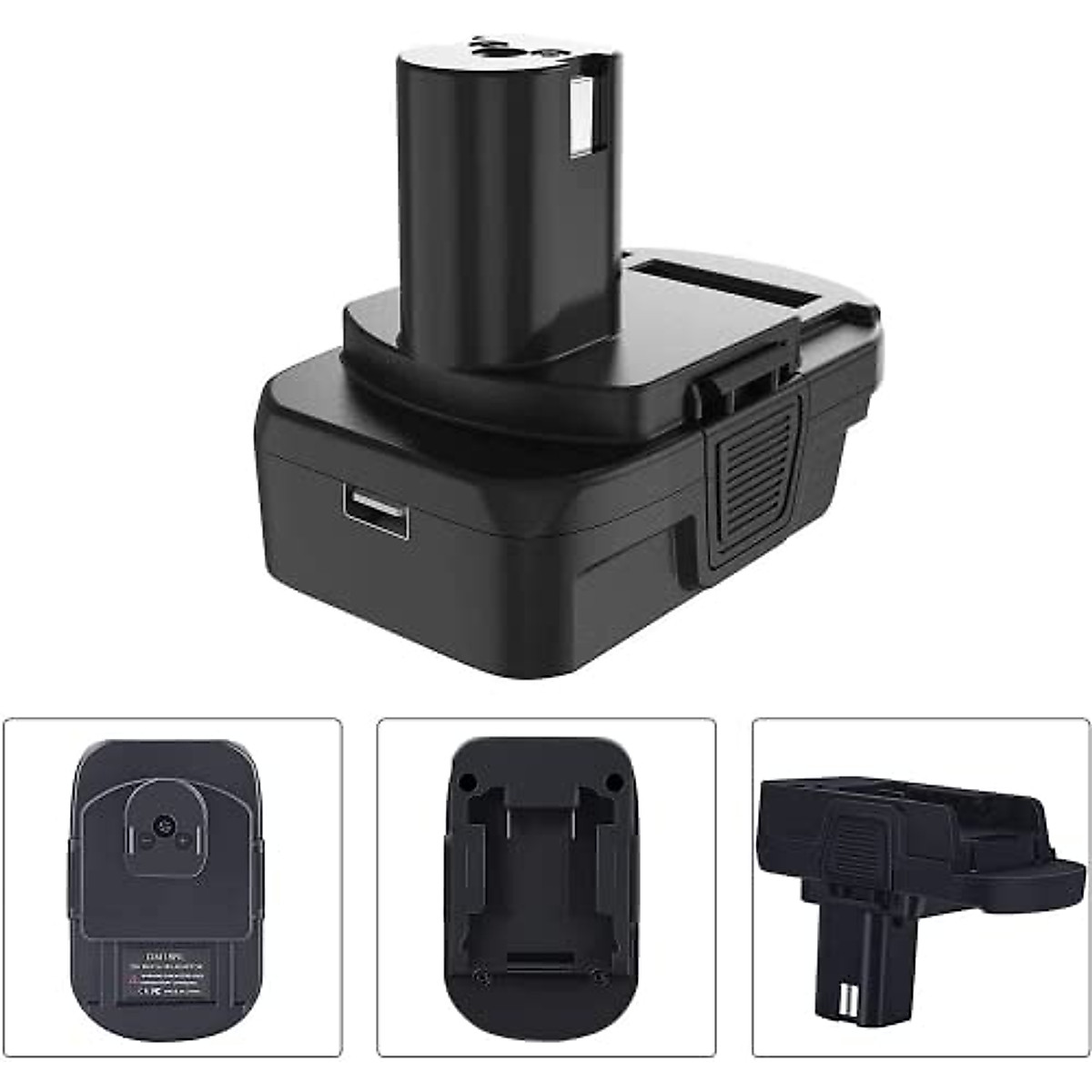 awokee DM18RL Battery Adapter for Dewalt for Milwaukee 20V/18V Li-Ion Battery Convert to for Ryobi 18V P108 ABP1801 Battery with USB Port