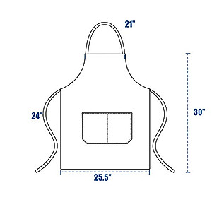 DUSKCOVE 12 Pack Plain Bib Aprons with 2 Pockets - Blue Unisex Commercial Apron Bulk for Kitchen Cooking Restaurant BBQ Painting Crafting