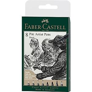 Faber Castell Pitt Black Ballpoint Pen, Black, Unisex