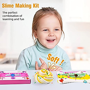 Butter Slime 8-Pack Case of Colors, Scented, Soft, Non-Sticky, Slime Kit Party Favors for Girls and Boys, Putty Slime Toys for Kids, Birthday, Classroom, Carnival Prizes, Basket Goodie Bag Stuffers