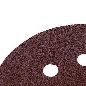 Antrader 50 PCS 5 Inch 40 Grit Sanding Disc 122mm 8 Hole Hook and Loop Sandpaper Air Power Angle Grinder Sander Disk Abrasive Tools Polising Pad for Random Orbit Sanders