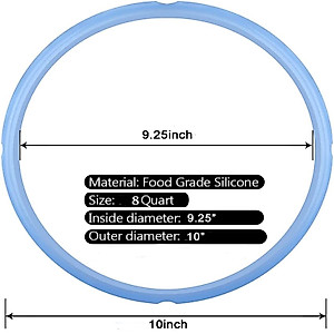 Vnray 3 Pack Silicone Sealing Ring 8 Quart, BPA-FREE and Leak Proof – for IP Pot IP-DUO80