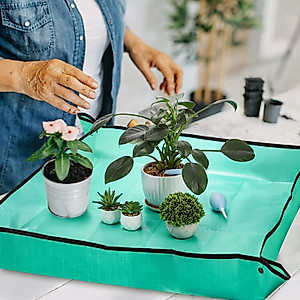 TOPZEA 23 Pack Succulent Tool Set, 39.4" Plant Repotting Mat Indoor Transplanting Tools Supplies Miniature Succulent Hand Tools with Plant Potting Mat, Garden Mini Gardening Tools Set for Plant Care