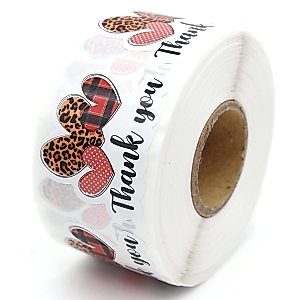 Small Shop Stickers, Small Business,Thank You Sticker, Packaging Sticker (Leopard Print)