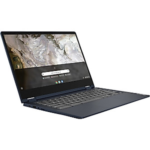 Lenovo - Flex 5 13" 2-in-1 FHD Touchscreen Chromebook - Pentium 7505-4GB Memory - 96GB Storage (32GB eMMC Plus 64GB Card) WiFi 6, Bluetooth, Webcam- Abyss Blue w/TGCD Accessory