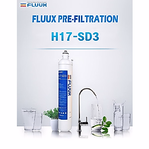 Microfilter MICROFILTER FLUUX H17-SD3,Sediment,Under Sink Water Filter 21K Gallons ,Includes Head,2Pack
