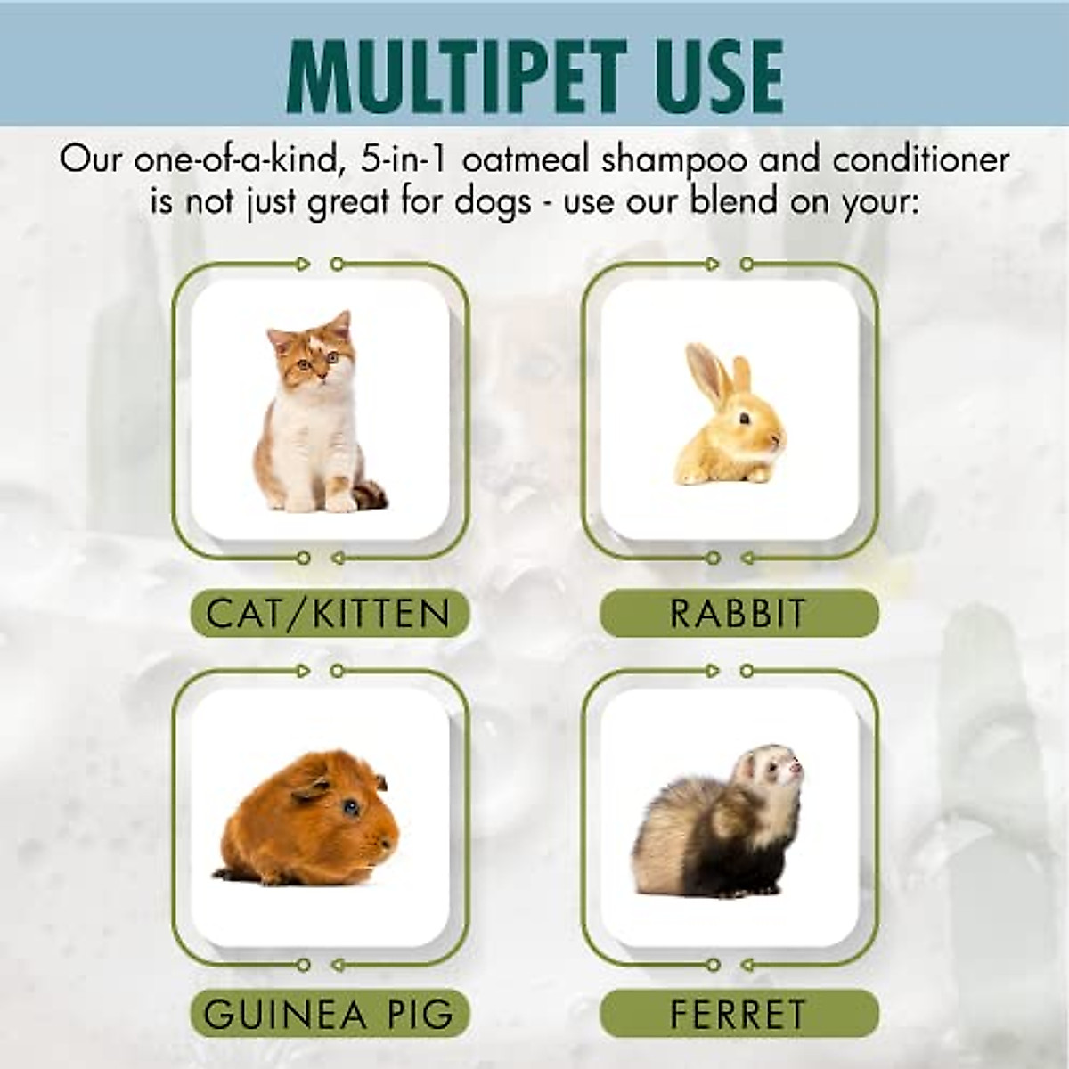 Pro Pet Works All Natural Soap Free 5 in 1 Oatmeal Dog Shampoo and Conditioner-Sulfate Free for Dandruff Allergies & Itchy Dry Sensitive Skin-Puppy Grooming for Smelly Dogs -17oz