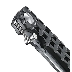 CRKT Ruger Go-N-Heavy Compact EDC Folding Knife with Sheath: Heavy Duty Outdoor, Everyday Carry, Plain Edge Blade, Thumb Stud, Liner Lock, Aluminum Handle, Nylon Sheath R1803