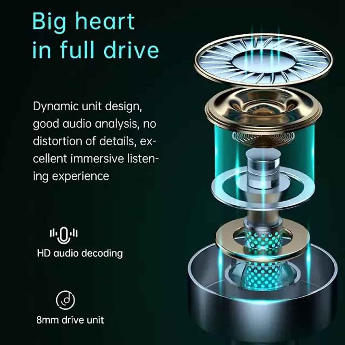 SDC X7 Waterproof/Noise Cancelling Colorful Breathing Light Low Latency Gaming Wireless Earphones Headset Dual Mode HiFi Bass Game Earbuds