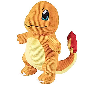 Pokemon 8" Charmander Corduroy Fabric Plush - Limited Edition - Officially Licensed - Authentic Soft Stuffed Animal Toy Figure - Gift for Kids, Boys, Girls - 2+