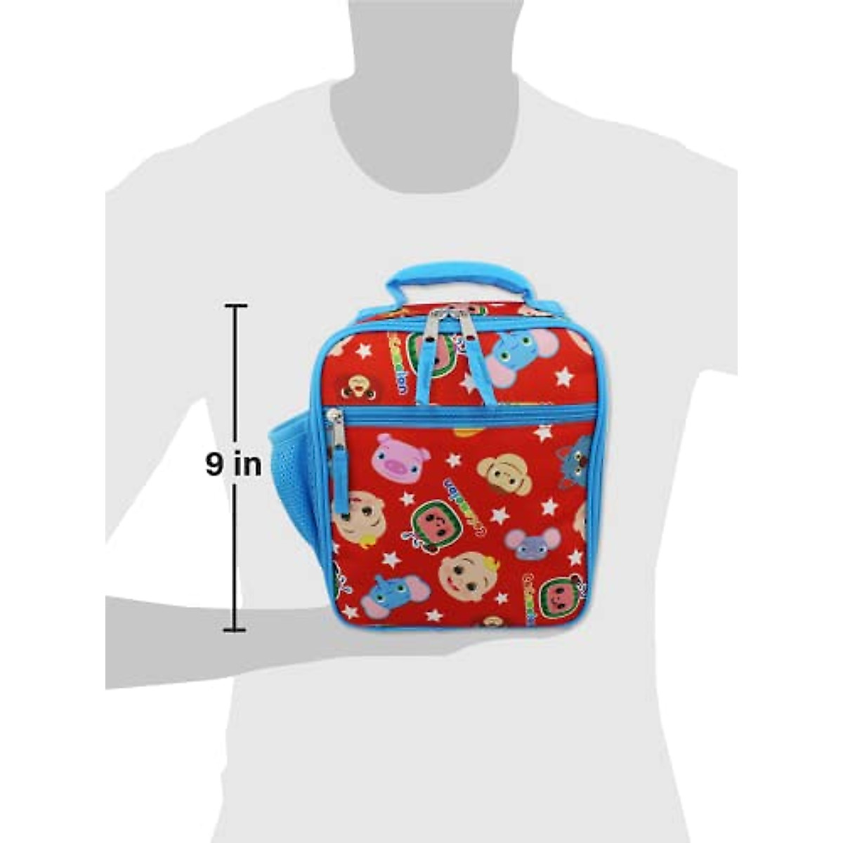 Cocomelon Boys Girls Soft Insulated School Lunch Box (Red, One Size)