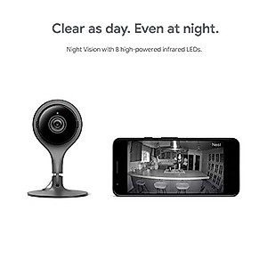Google Nest Cam Indoor 3 Pack - Wired Indoor Camera for Home Security - Control with Your Phone and Get Mobile Alerts - Surveillance Camera with 24/7 Live Video and Night Vision
