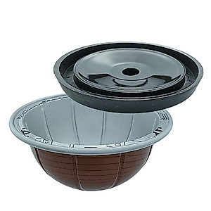 4 REUSABLE COFFEE CAPSULE DISCS: refillable for VERTUOLINE & VERTUO capsules pods, compatible with NESPRESSO VERTUOLINE & VERTUO pods, 4 DISC SET for capsule SIZE 1.35/2.70/5.07/7.77/14.00 FL OZ