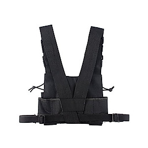 Lewong Universal Radio Chest Harness Bag Pocket Pack Holster  for Two Way Radio (Rescue Essentials)
