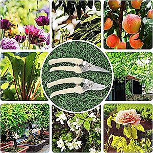 MEPEREZ Pruners, pruning shears heavy duty, premium garden scissors for hedge, bonsai, floral, small stem, orchard and vegetable pick, upgraded, gardening tools anvil snips, plant clippers 2 pack