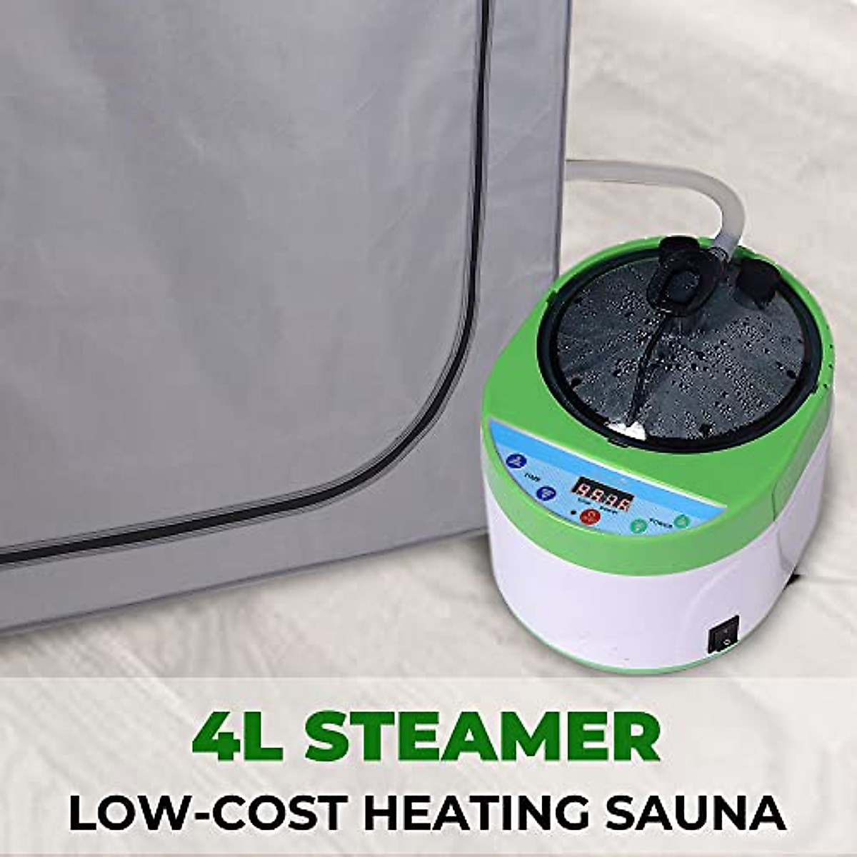 SereneLife SLISAU35GRY Portable Personal in-Home Detox Spa Steam Therapy Heated Sauna