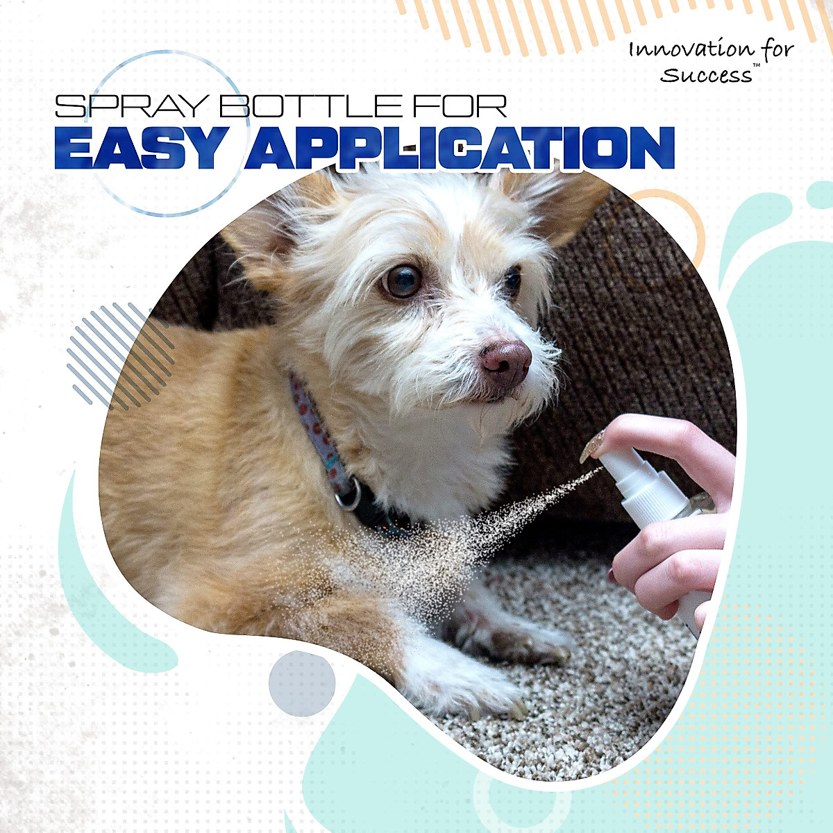 Innovation for Success Dog Spritz Dog Itch Relief Spray, Simple and Vegan Itchy Skin Relief for Dog, Squalene Oil Layer, Dog Anti Itch Spray with Antioxidants, New Improved Aroma