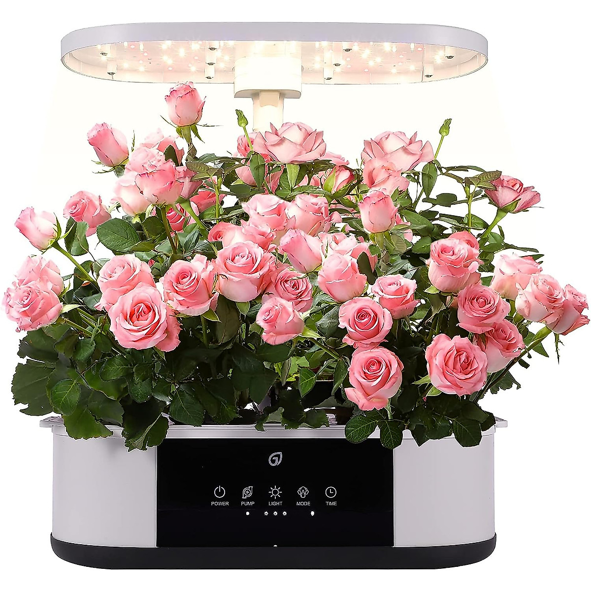 12 Pods Hydroponics Growing System, SXYCMY Indoor Garden Hydroponics Kit with 128 Lamp Beads 24W Full Spectrum Grow Lights in 5 Colors, Up to 16" Adjustable Height for Home Gardening, Auto Timer