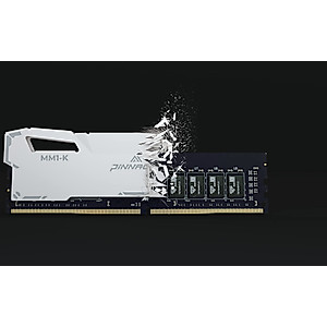 Timetec Pinnacle Konduit 16GB KIT(2x8GB) DDR4 3200MHz PC4-25600 CL16-18-18-38 XMP2.0 Overclocking 1.35V Compatible for AMD and Intel Desktop Gaming PC Memory Module RAM - White