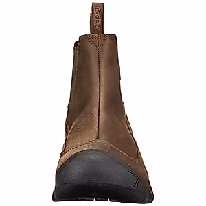 KEEN Men's Anchorage 3 Waterproof Pull On Insulated Snow Boots, Dark Earth/Mulch, 12