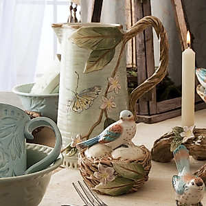 Fitz & Floyd Fitz and Floyd Toulouse Pitcher, 2 1/2-Quart, Green