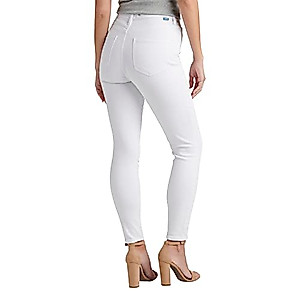 JAG Jeans Women's Valentina High Rise Skinny Pull-on Jeans-Legacy, White, 8