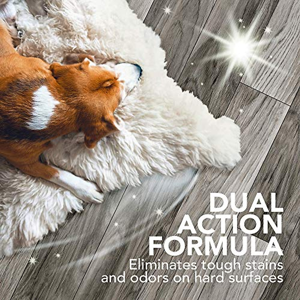 Simple Solution Hard Floor Pet Stain and Odor Remover | Dual Action Cleaner for Sealed Hardwood Floors | 32 Ounces