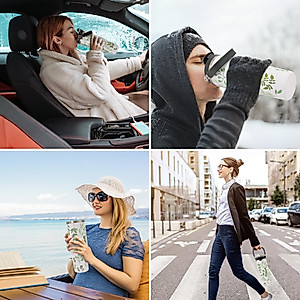 Riley Joy 40 oz 2.0 Stainless Steel Tumbler with Leak-Proof Lid and Straw, Double-Wall Vacuum Insulated Travel Mug for Coffee, Iced Tea, or Water - Ideal for Commutes and Outdoor