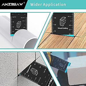 AMZBSAW 100PCS Oscillating Saw Blades, Quick Release Multi Tool Blades Kits for Wood Plastic Soft Metal, Professional Oscillating Tool Blade Fit Dewalt Bosch Milwaukee Ryobi