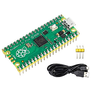 With Pre-Soldered Header Raspberry Pi Pico Microcontroller Development Board Based on Raspberry Pi RP2040 Chip,Dual-Core ARM Cortex M0+ Processor
