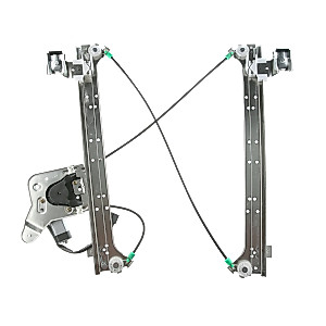 YHTAUTO Rear Power Window Regulator Driver Side with 2-Pin Motor Assembly for Chevy Silverado & GMC Sierra 1500 2500 HD 3500 2001-2006, Suburban/Avalanche/Yukon XL & Cadillac Escalade ESV EXT