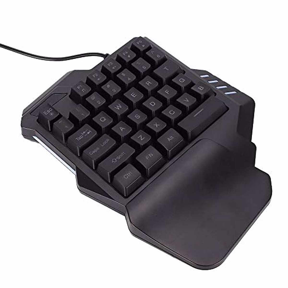 High and Low Key Layout Mechanical Keyboard, Gaming Keyboard, Single LED Light for Office Home