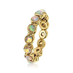 Ross-Simons Gemstone Eternity Band in 18kt Gold Over Sterling