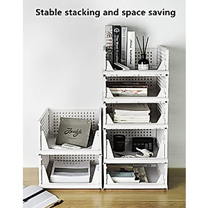 Closet organizers and storage Clothes Storage Bins, closet organizer stackable storage drawers for Office Bedroom Laundry Toys Organization (2 Pack)