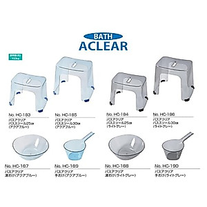 Pearl Metal HC-188 Bath Tub, Light Gray, Bath Acrea, Made in Japan