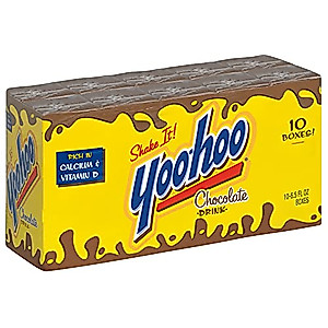 Yoo-hoo Chocolate Drink, 6.5 fl oz boxes, 10 count (Pack of 4)