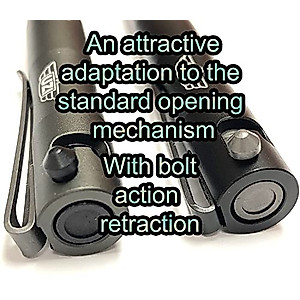 UZI Tactical Bolt Action Pen, Ultra Durable Aircraft Aluminum (UZI-Tacpen15-GM) Ballpoint Writing Tactical Pen Gun Metal