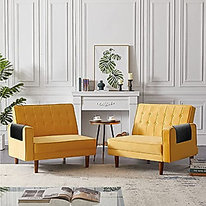 Zenhouse Sofa Arm Covers Linen Couch Arm Covers for Chairs and Sofa, Couch Loveseat Armchair Covers Anti-Slip Furniture Protector Armchair Slipcover for Living Room Set of 2, Black