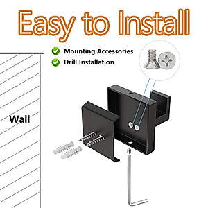 VAEHOLD 2 Pack Robe Towel Hooks for Bathrooms Matte Black Coat Hooks for Hanging Stainless Steel Heavy Duty Wall Mounted Shower Hooks Wall Hooks for Kitchen Bedroom,Hotel,Pool (Drilling)