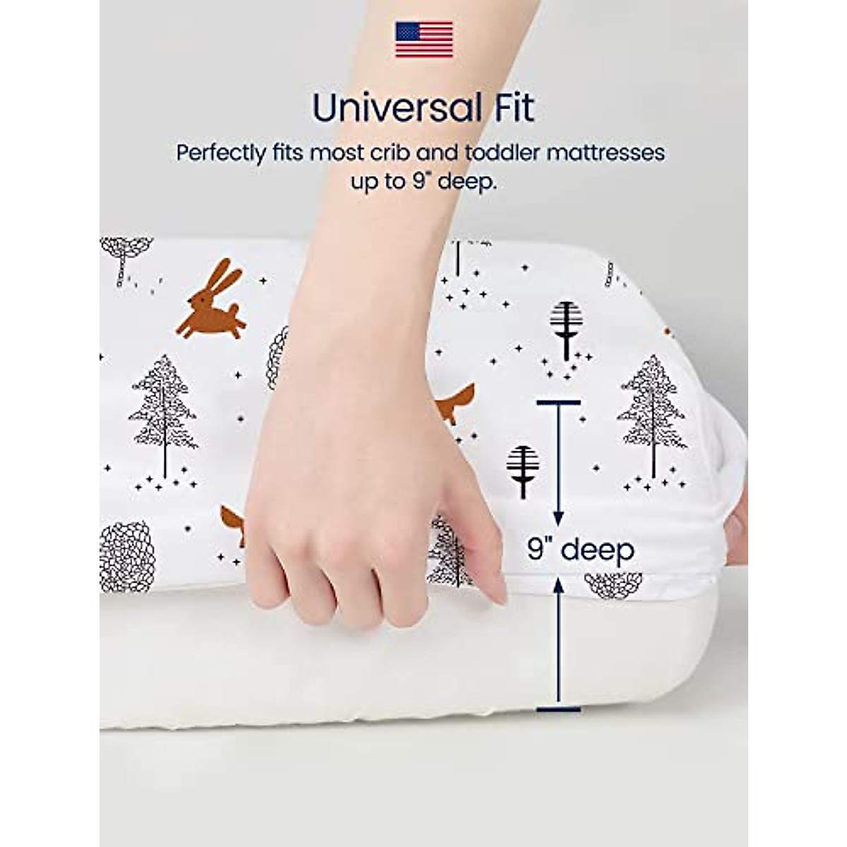 TotAha Premium Stretchy Crib Sheets (2-Pack)-Hypoallergenic, Silky Comfort, Buttery Soft, Calming Effect, All-Season Jersey-Knit Sheets, 9'' Extra Deep Pocket(Meredith Allover Floral & Pale Pink)