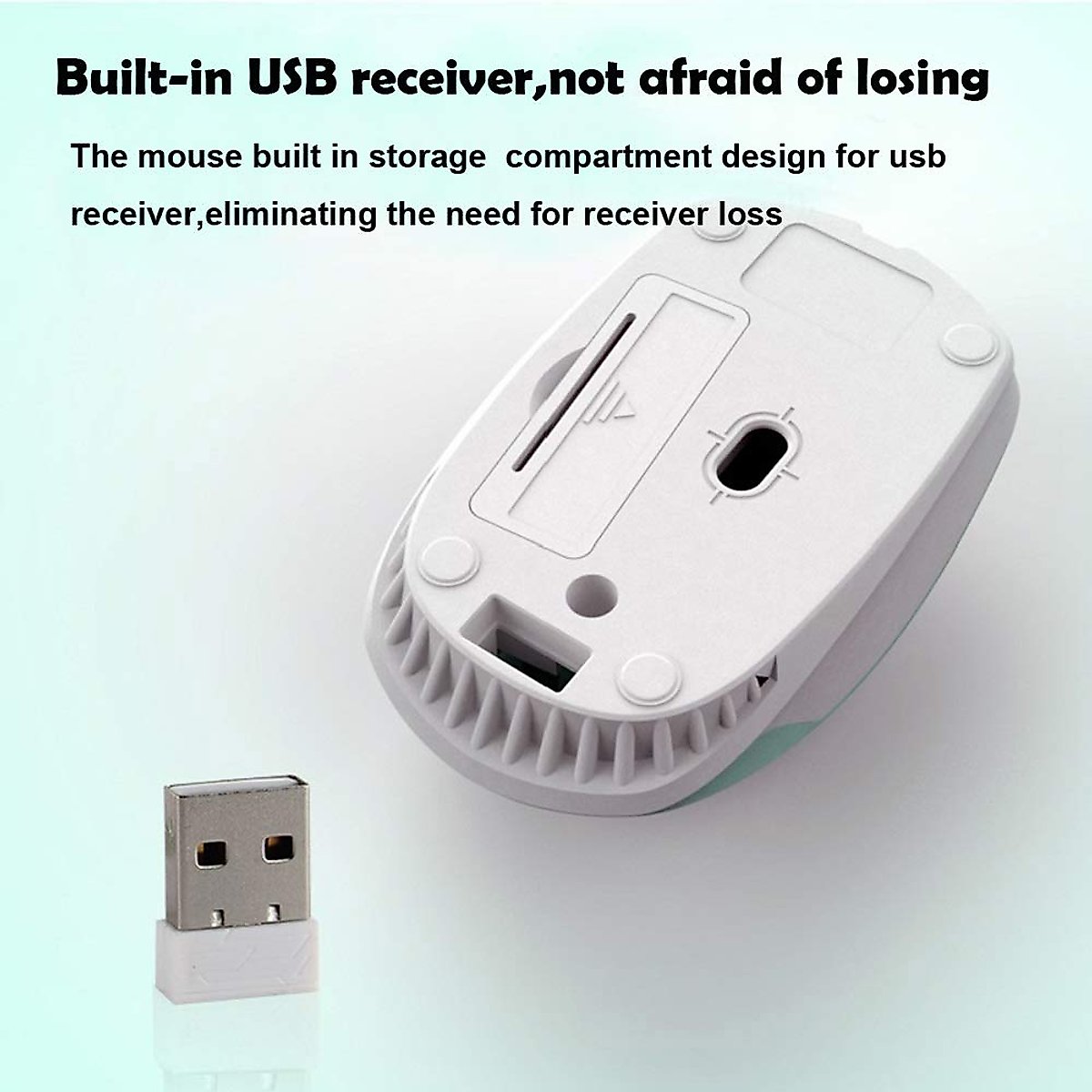 Wireless Keyboard Mouse Combo,2.4G USB Cordless Cute Lightweight Mute Chocolate Keyboard and Optical 800-1200-1600DPI Adjustable Mouse Set Office Game Home Use for Notebook Laptop Computer (Green)