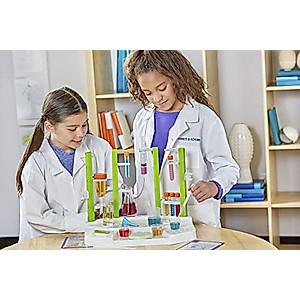 Thames & Kosmos Ooze Labs Chemistry Station Science Experiment Kit, 20 Non-Hazardous Experiments Including Safe Slime, Chromatography, Acids, Bases & More, Multi-color