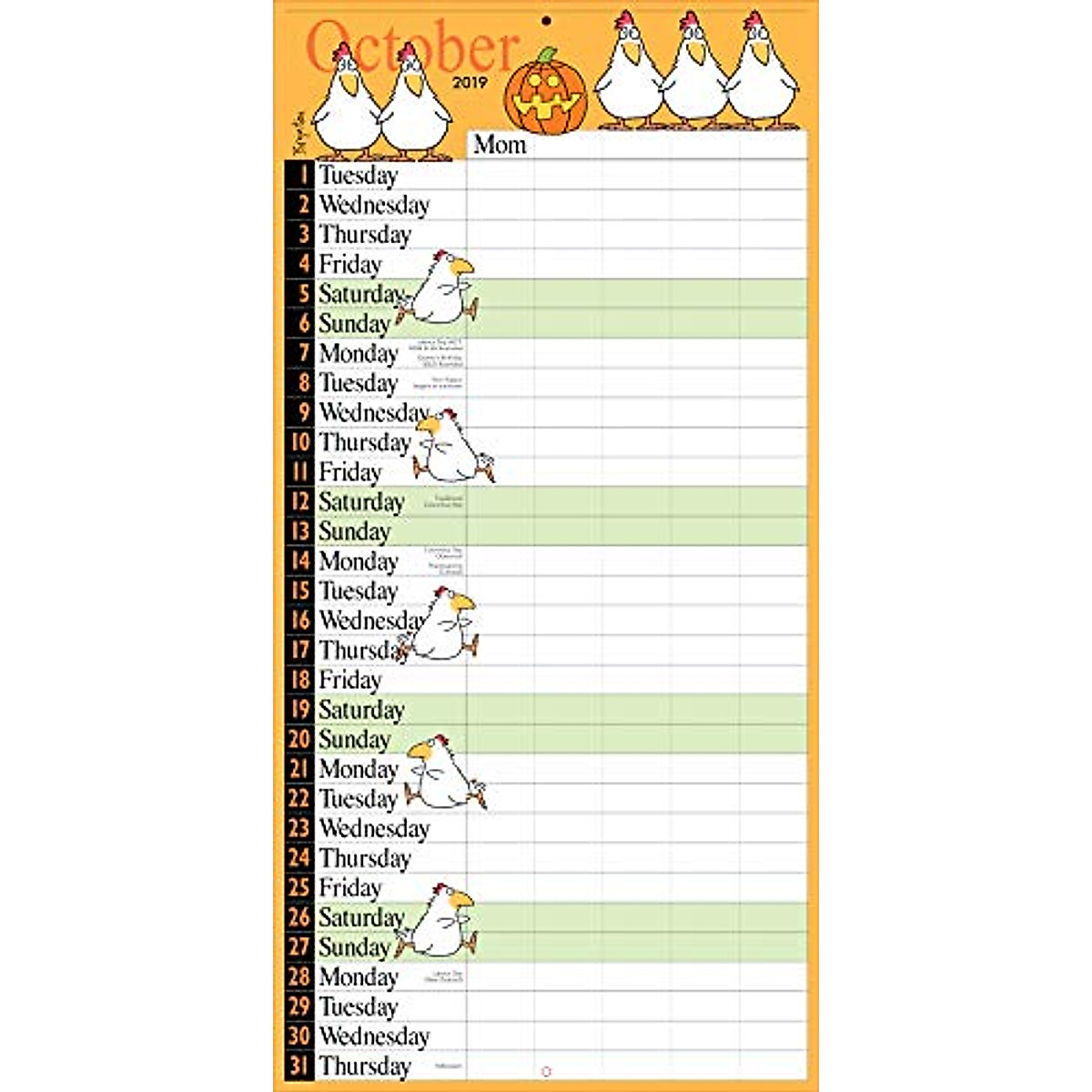 Mom's Family Wall Calendar 2020