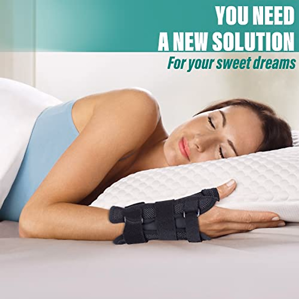 NEENCA Carpal Tunnel Wrist Brace Night Support, Adjustable Night Wrist Support Brace with Splints for Arthritis, Tendonitis, Sprains, Injuries, Wrist Pain