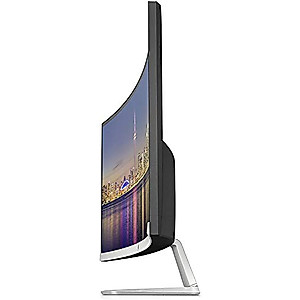 HP 34f 34” Curved Monitor with AMD FreeSync Technology | Ultra-Wide Quad HD Resolution (3440 × 1440p), IPS Display, and 3-Sided Low Bezel, 1-Yr Warranty (6JM50AA)